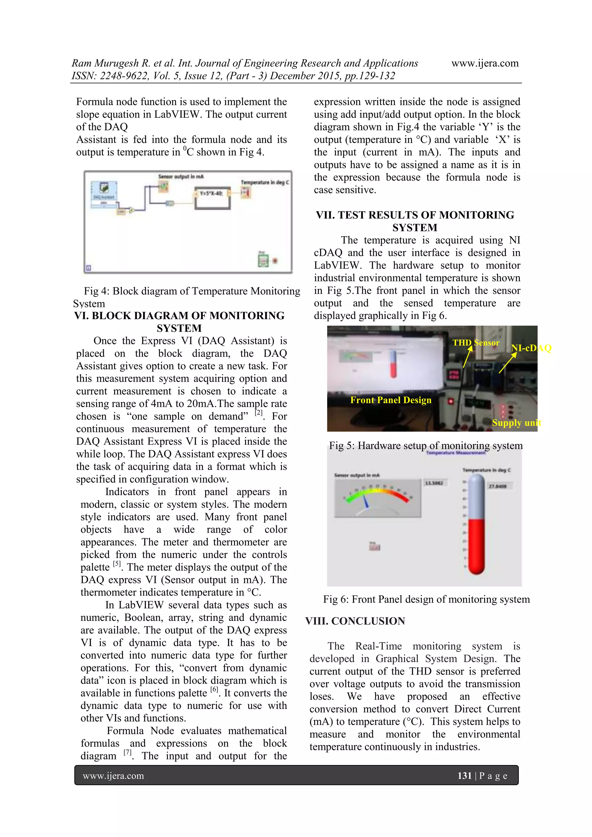 Real-Time Monitoring of Industrial Environmental Temperature using LabVIEW | PDF