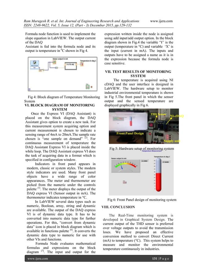 Real-Time Monitoring of Industrial Environmental Temperature using LabVIEW | PDF