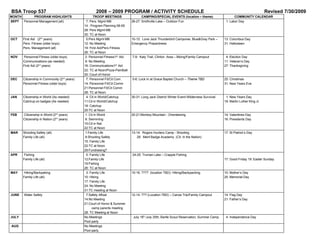 Test File - 2009 Troop Schedule | PPT