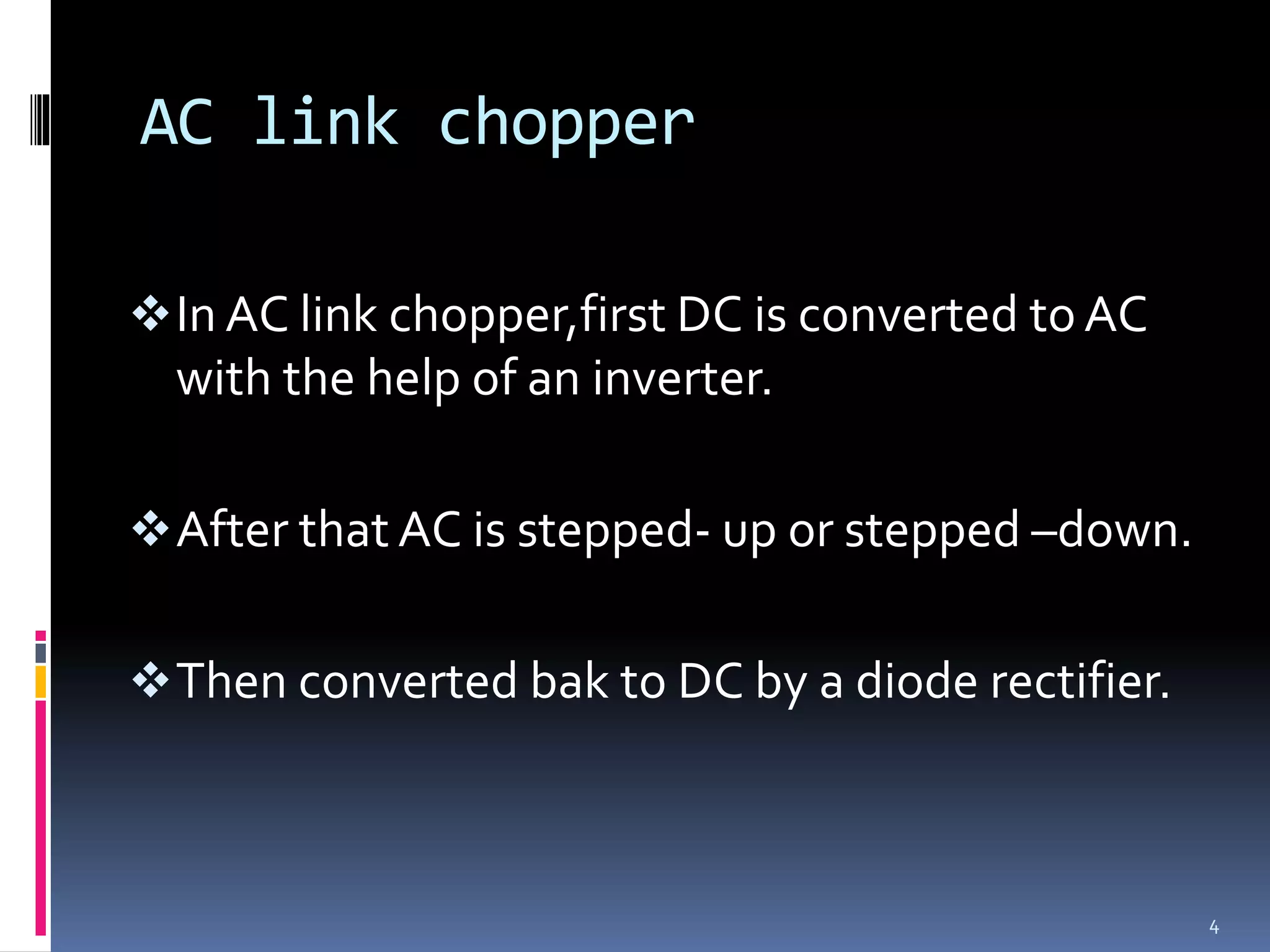 chopper transformer | PPTX