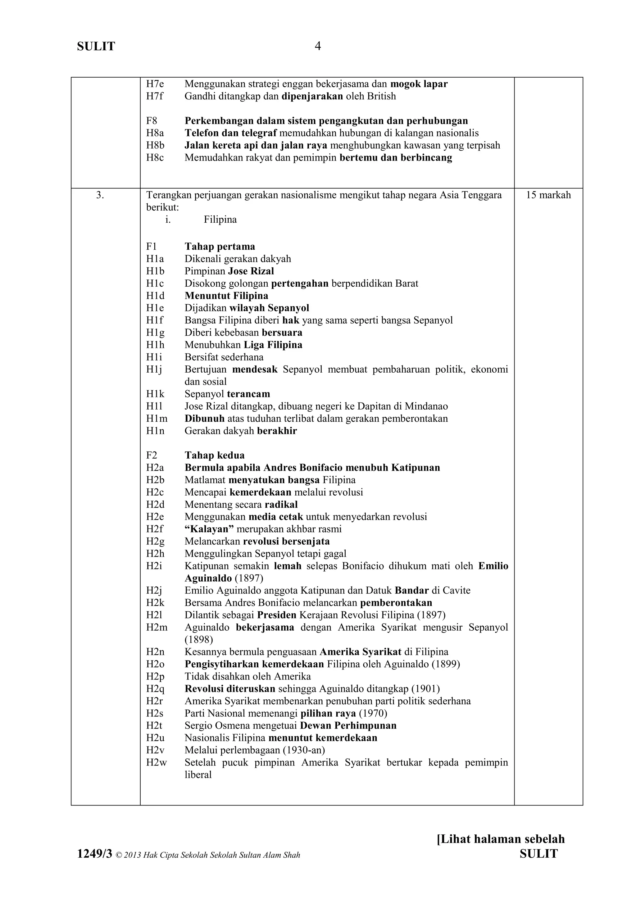 T5 b1 k3 skema jawapan | PDF