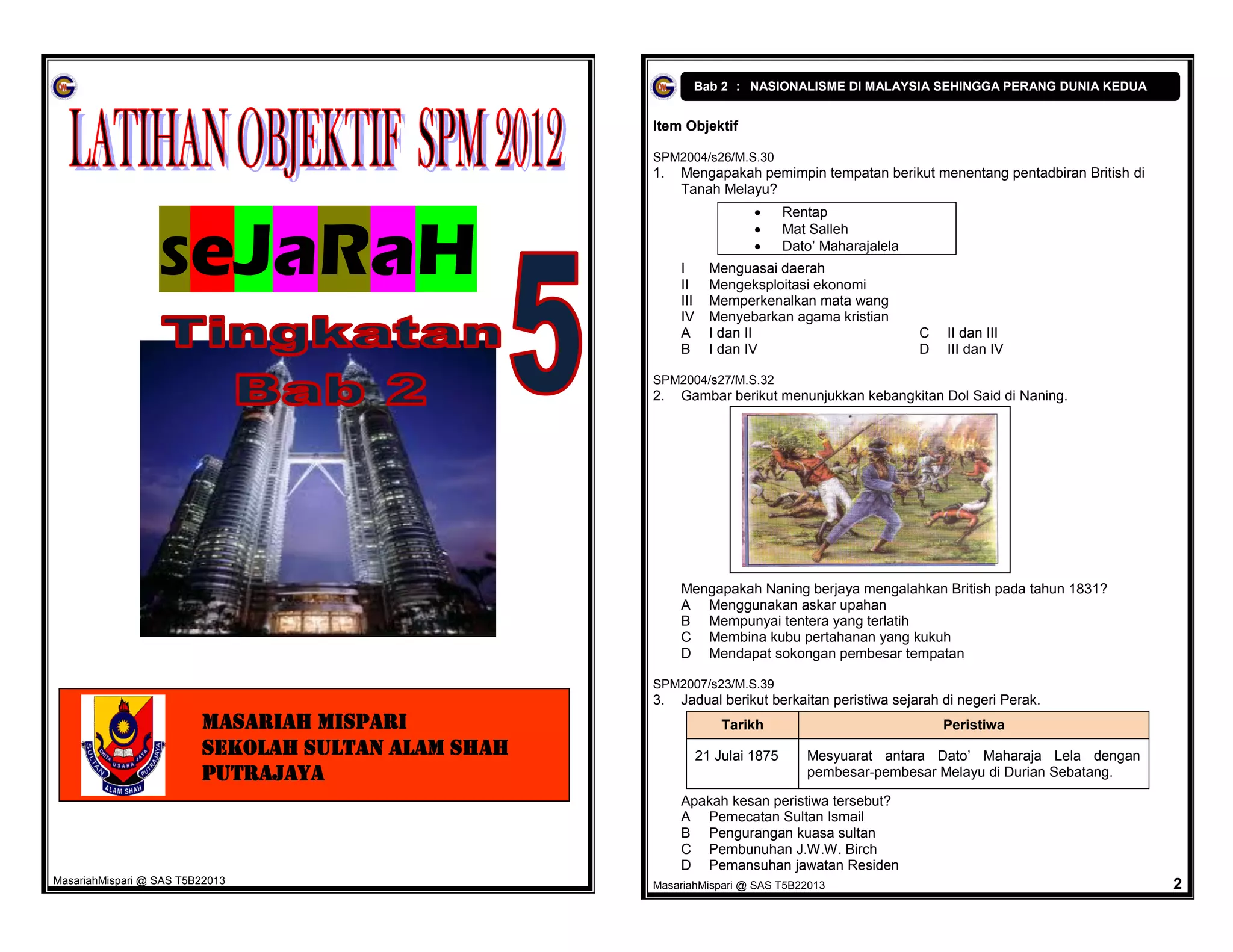 T5 b2 k1 objektif | PPT