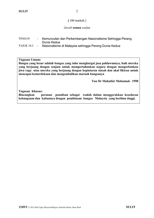 T5 b2 k3 soalan | PDF