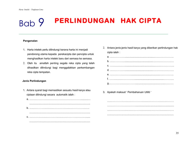 T5 bab 9 perlindungan hak cipta(35-39) | DOC