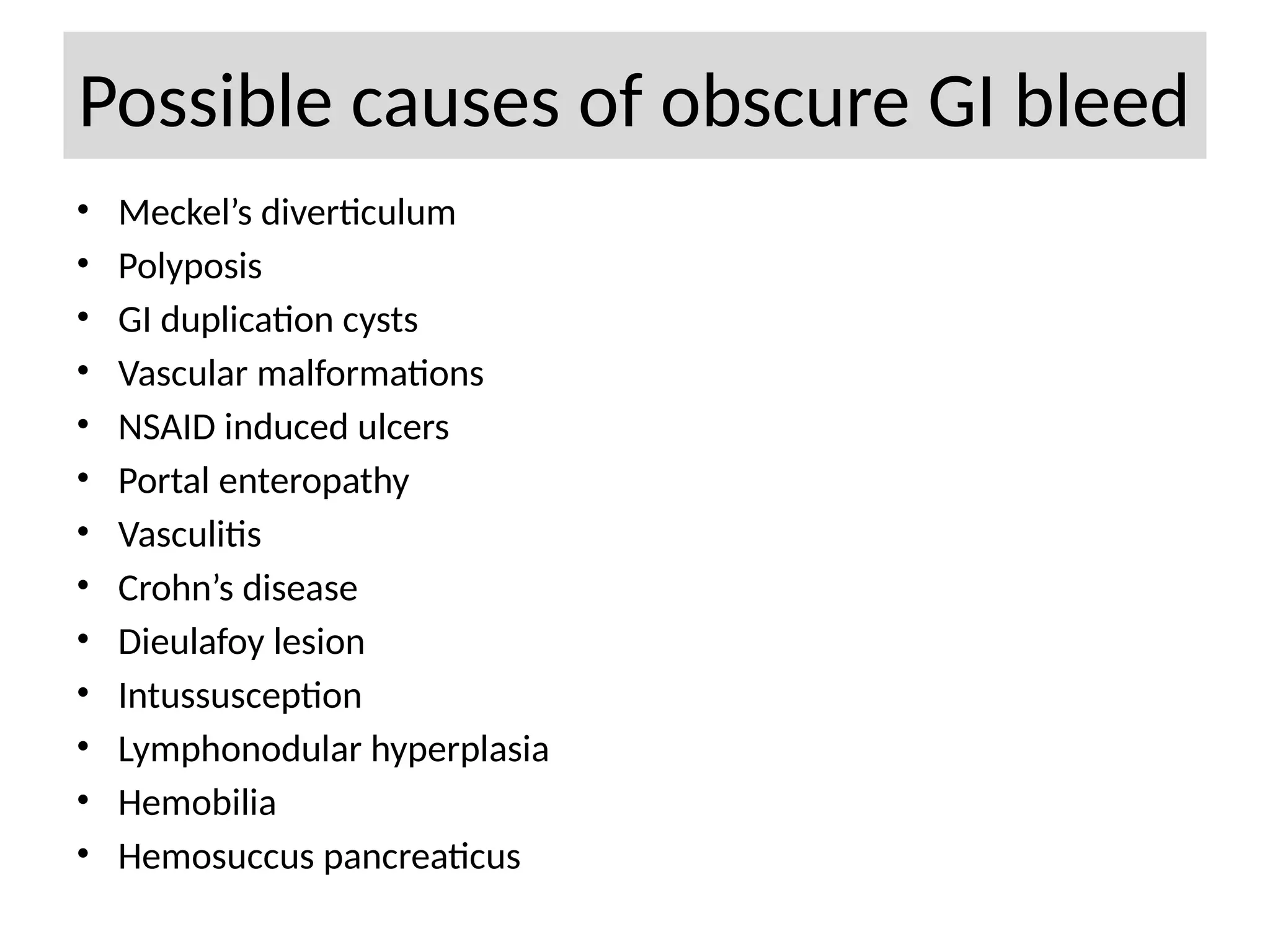Obscure GI bleed- my PPT.pptx useful for | PPTX