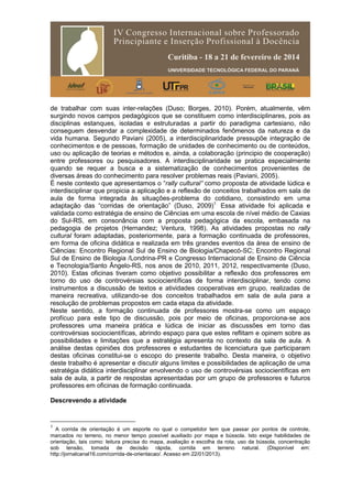 DISCUTINDO CONTROVÉRSIAS SOCIOCIENTÍFICAS NO ENSINO DE CIÊNCIAS POR ...