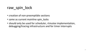 Preempt_rt realtime patch | PPTX | Operating Systems | Computer Software and Applications