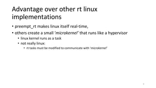 Preempt_rt realtime patch | PPTX | Operating Systems | Computer ...