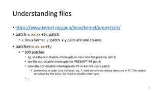 Preempt_rt realtime patch | PPT
