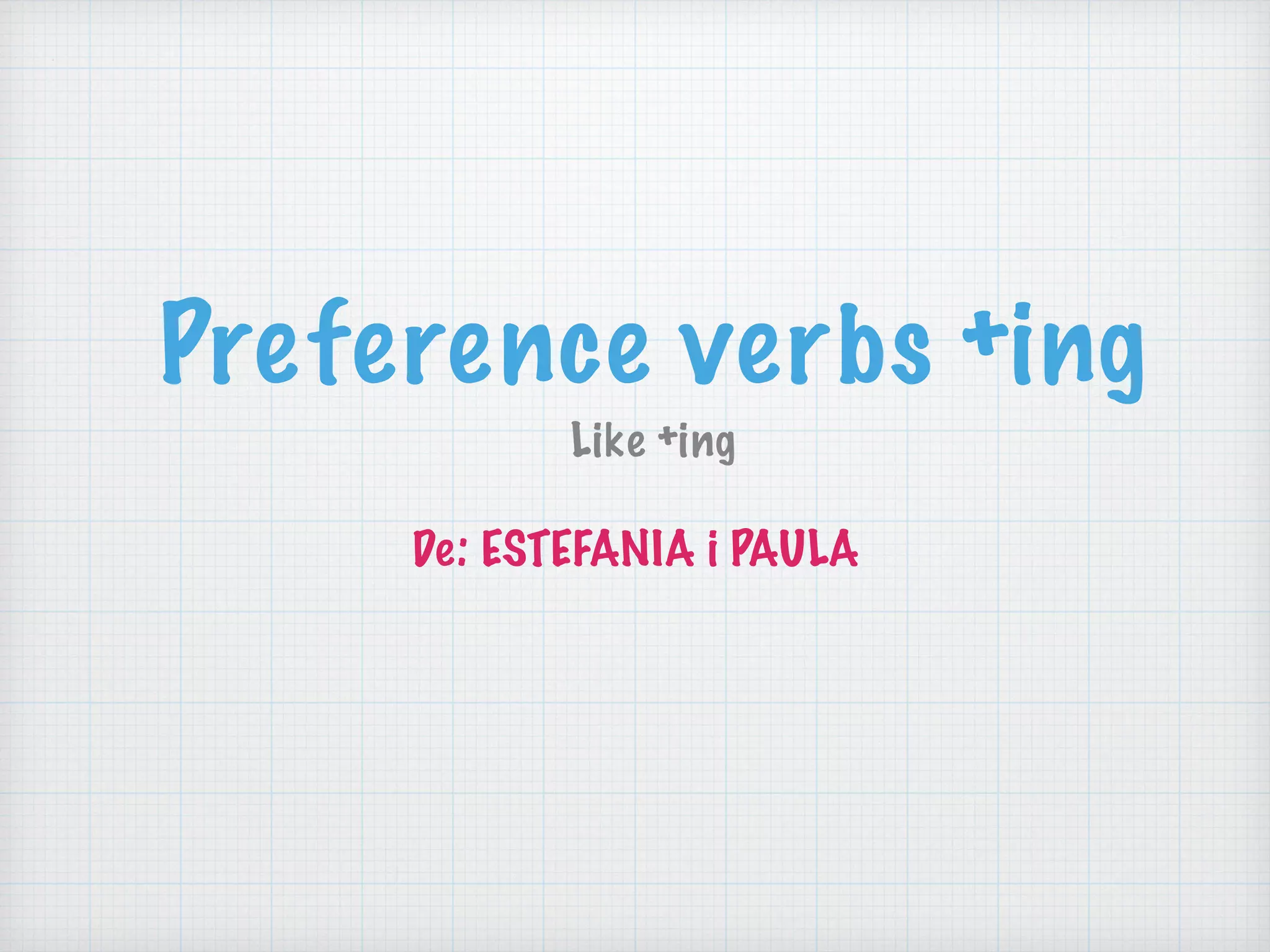 Preferents verbs +ing | PDF