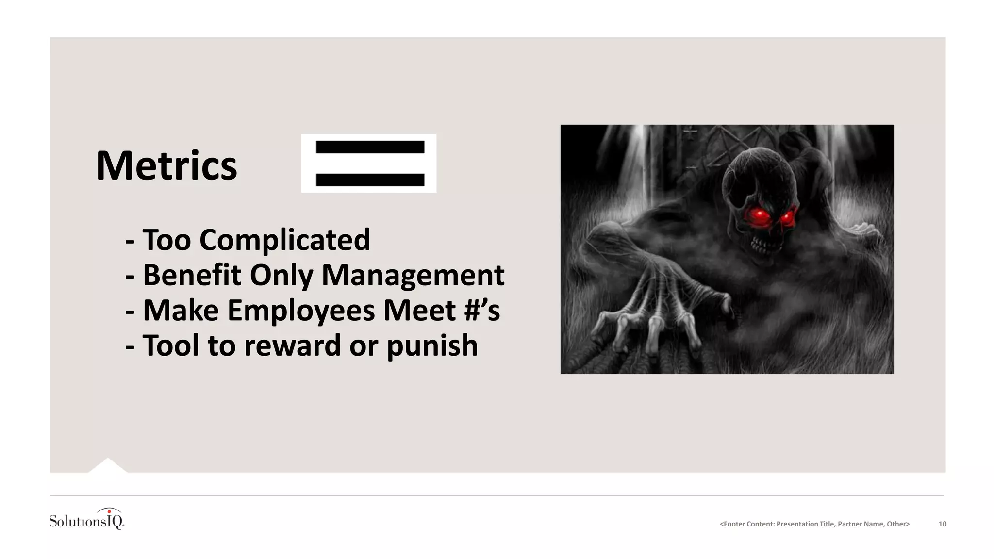 Quality Metrics: The Dirty Word in the Room | PDF