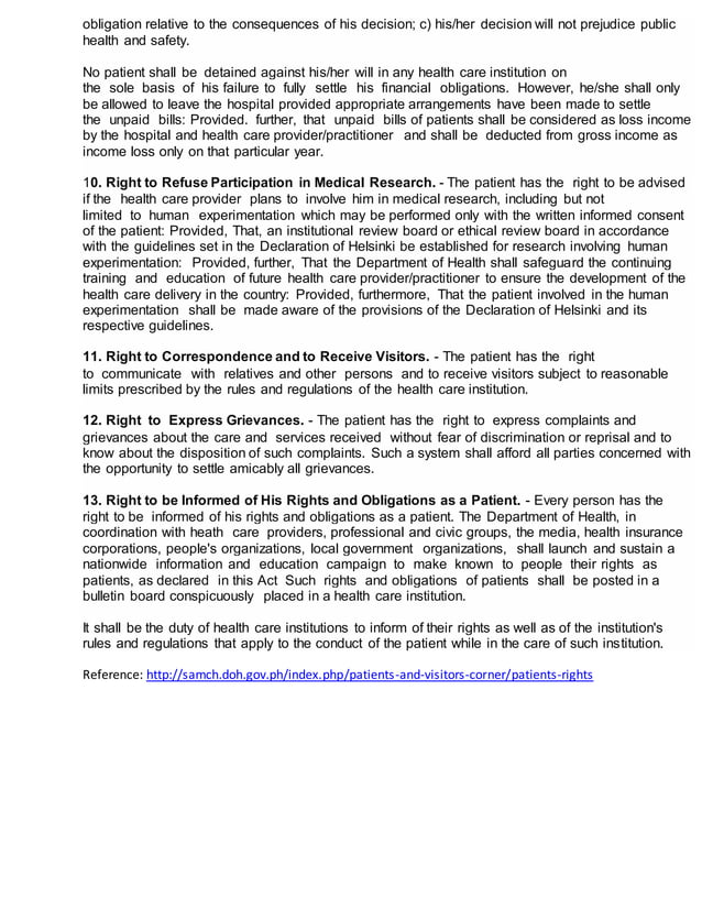 Patients Rights | DOCX