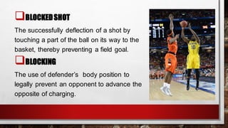 Terminologies and Mechanics of Basketball | PDF