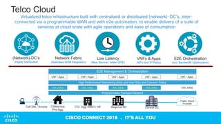 Cisco Connect 2018 Malaysia - SDNNFV telco data center transformation | PPT