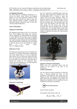 Design, Fabrication and Testing Of Flapping Wing Micro Air Vehicle | PDF