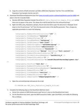 Hardware upgrades to improve database, SharePoint, Exchange, and file server performance with ...