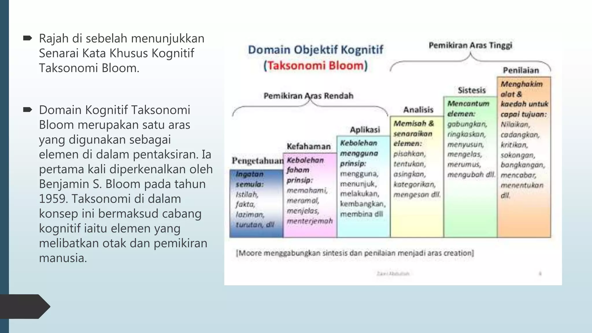 ARAS PENILAIAN (TAKSONOMI BLOOM) | PPTX