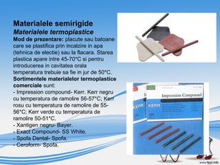 Materiale folosite in amprentare | PPT