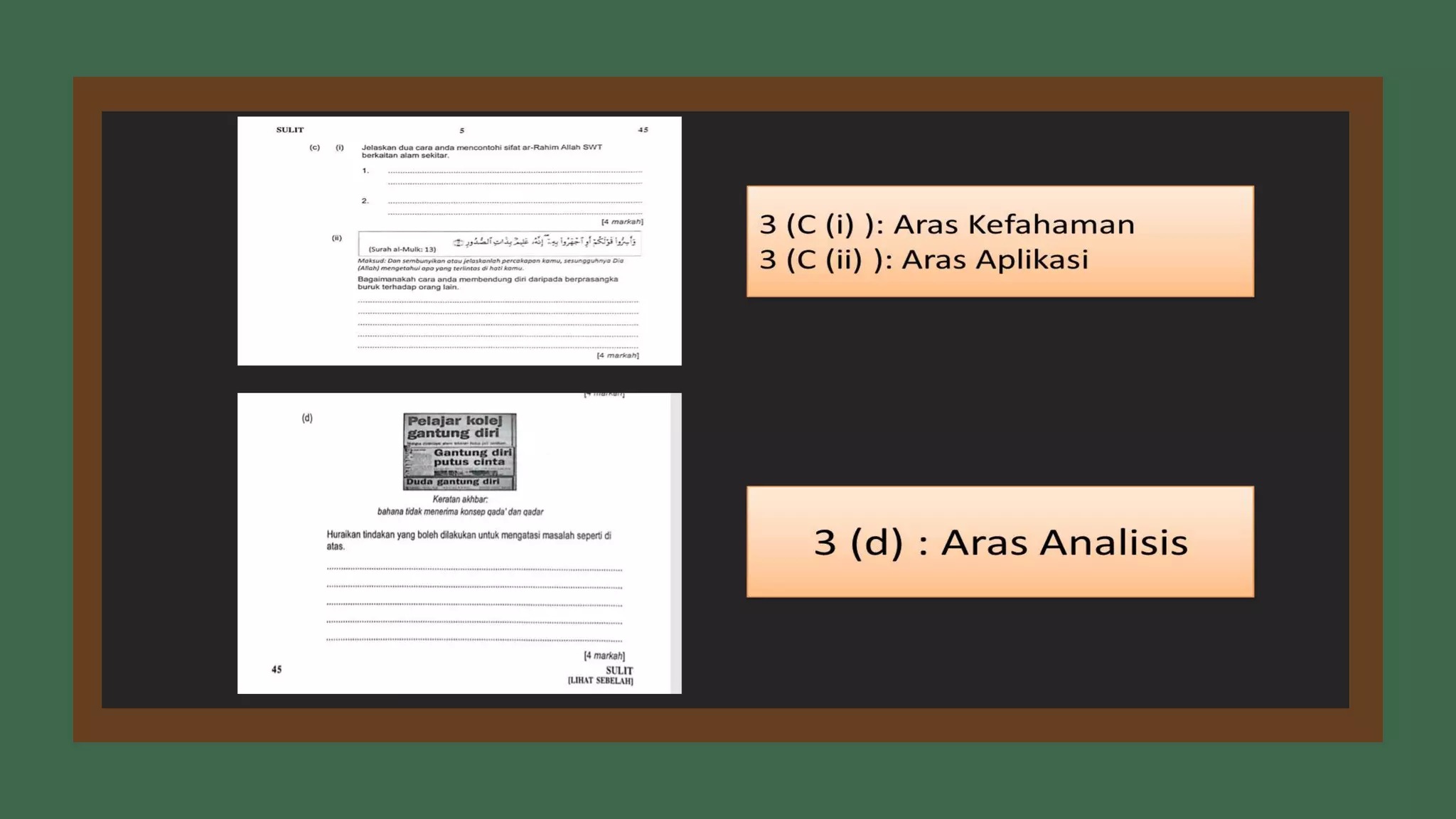FORMAT DAN BENTUK SOALAN (TAKSONOMI BLOOM) | PPTX