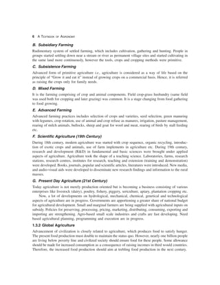 An introduction to agriculture and agronomy | PDF