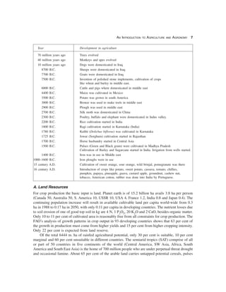An introduction to agriculture and agronomy | PDF