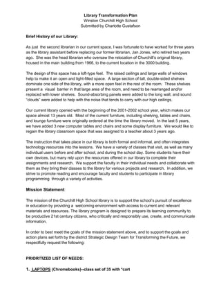 Library transformation plan | PDF