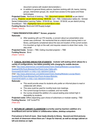Library transformation plan