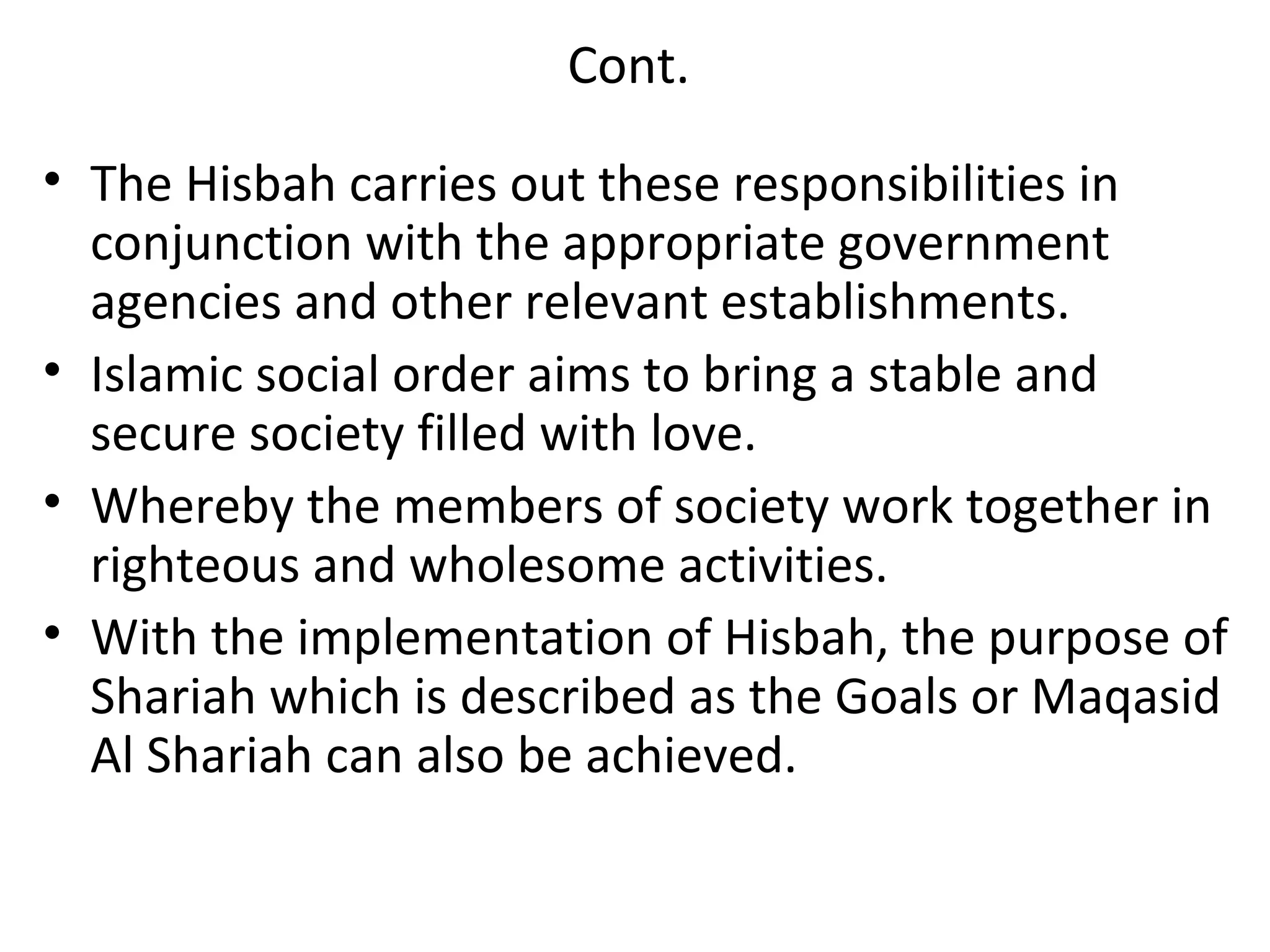 T6 role of hisbah in islam | PPT