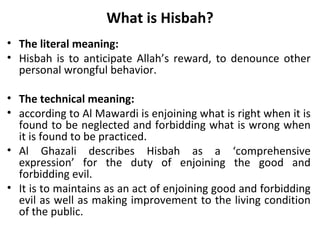 T6 role of hisbah in islam | PPT | Islam | Religion & Spirituality