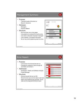 Test Status Reporting: Focus Your Message for Executives | PDF