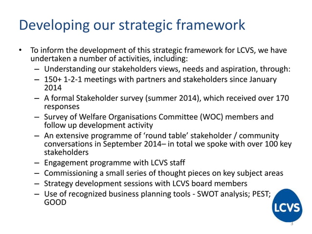 LCVS Strategic framework - our roadmap for the next 5 years | PPTX