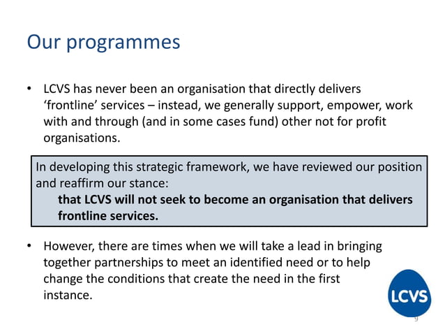 LCVS Strategic framework - our roadmap for the next 5 years | PPTX