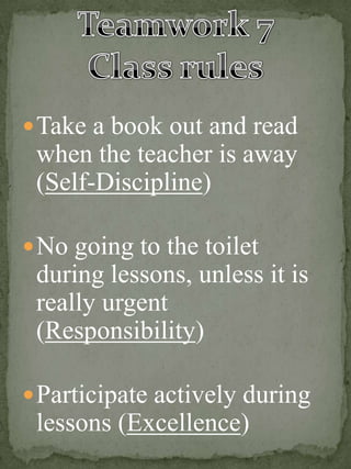 T7class rules | PPTX