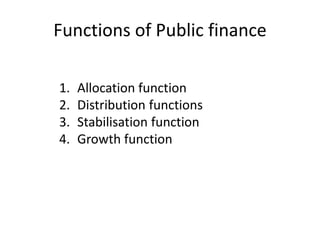 Presentation public finance | PPTX