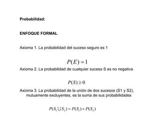 probabilidad, definiciones, propiedades fundamentales | PPTX
