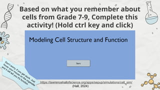 Life and Living- Cells. Grade 10, Term 1 | PPTX