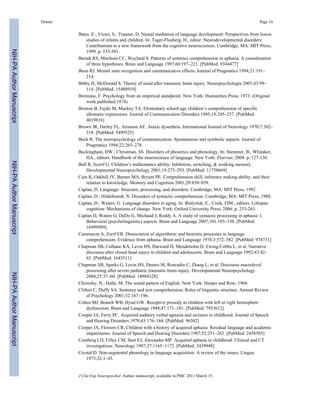 Language disorders in children with central nervous system injury ...