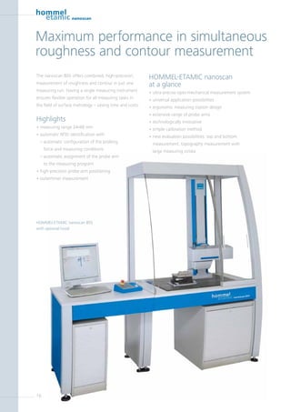 T8000 C8000 Roughness and Contour by Jenoptik | PDF