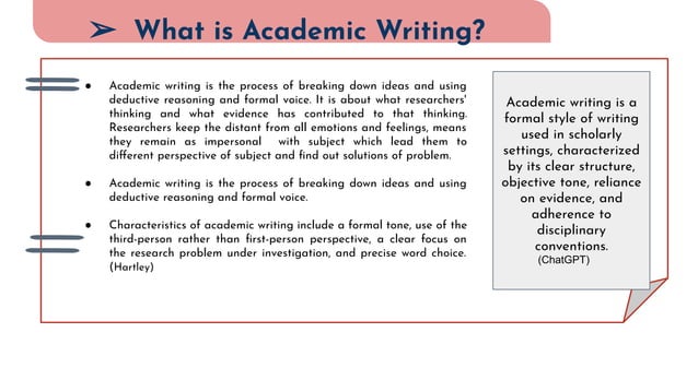 Difference between Academic Writing and Non-Academic Writing | PDF ...