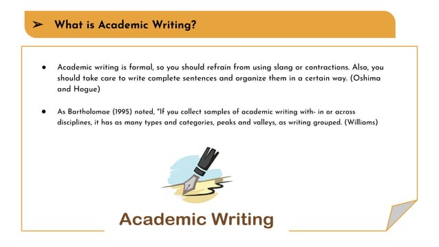 Difference between Academic Writing and Non-Academic Writing | PDF ...