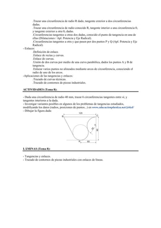 Dibujo Técnico I. T8 conceptos | PDF
