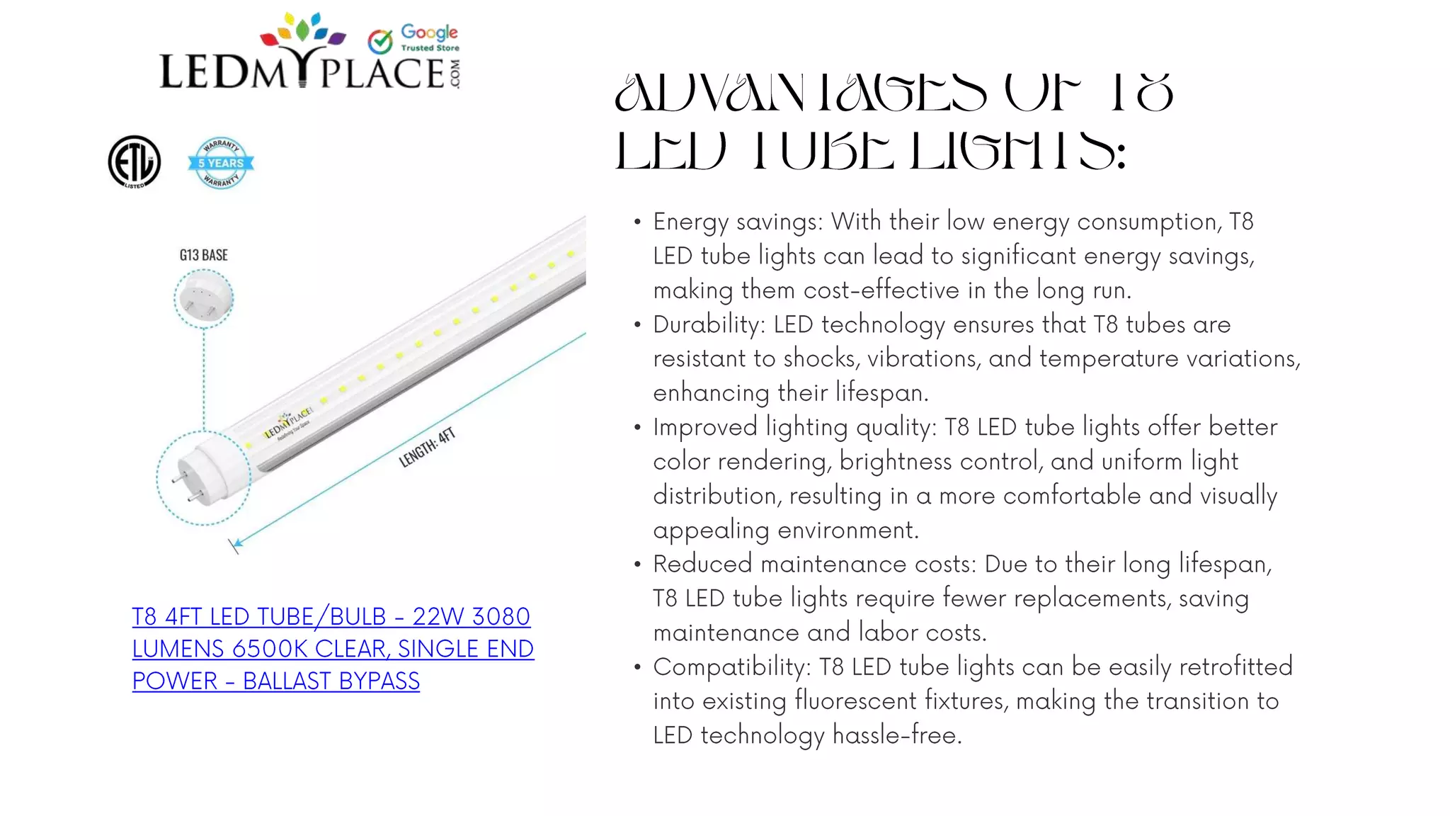 T8 LED Tube Lights | PPT