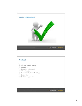 Combine Test Automation Code with Product Code: The Good, the Bad, and ...