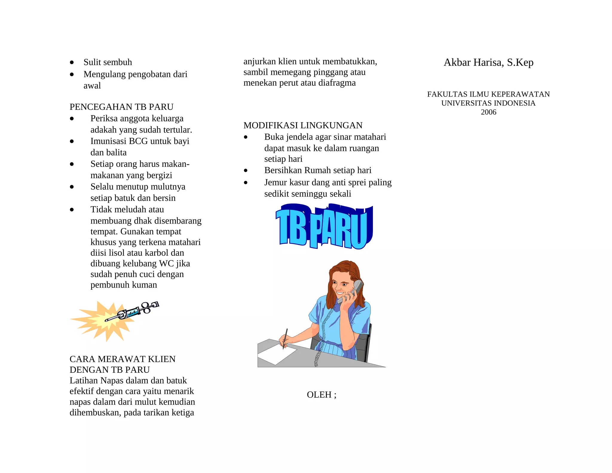 Leaflet tb paru | DOC