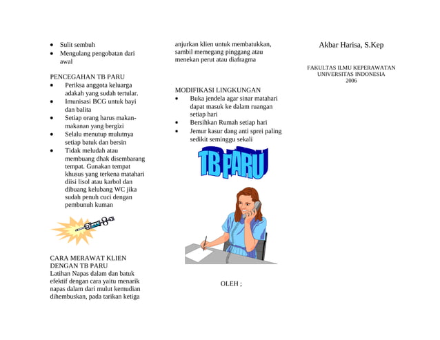 Leaflet tb paru | PPT