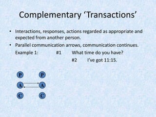 A presentation on Transactional Analysis | PPTX