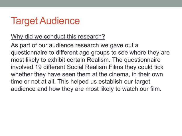 Target Audience | PPTX