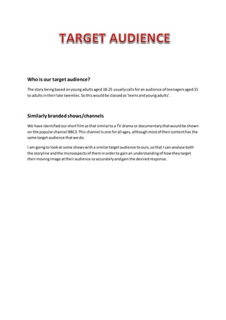 Target Audience | DOCX