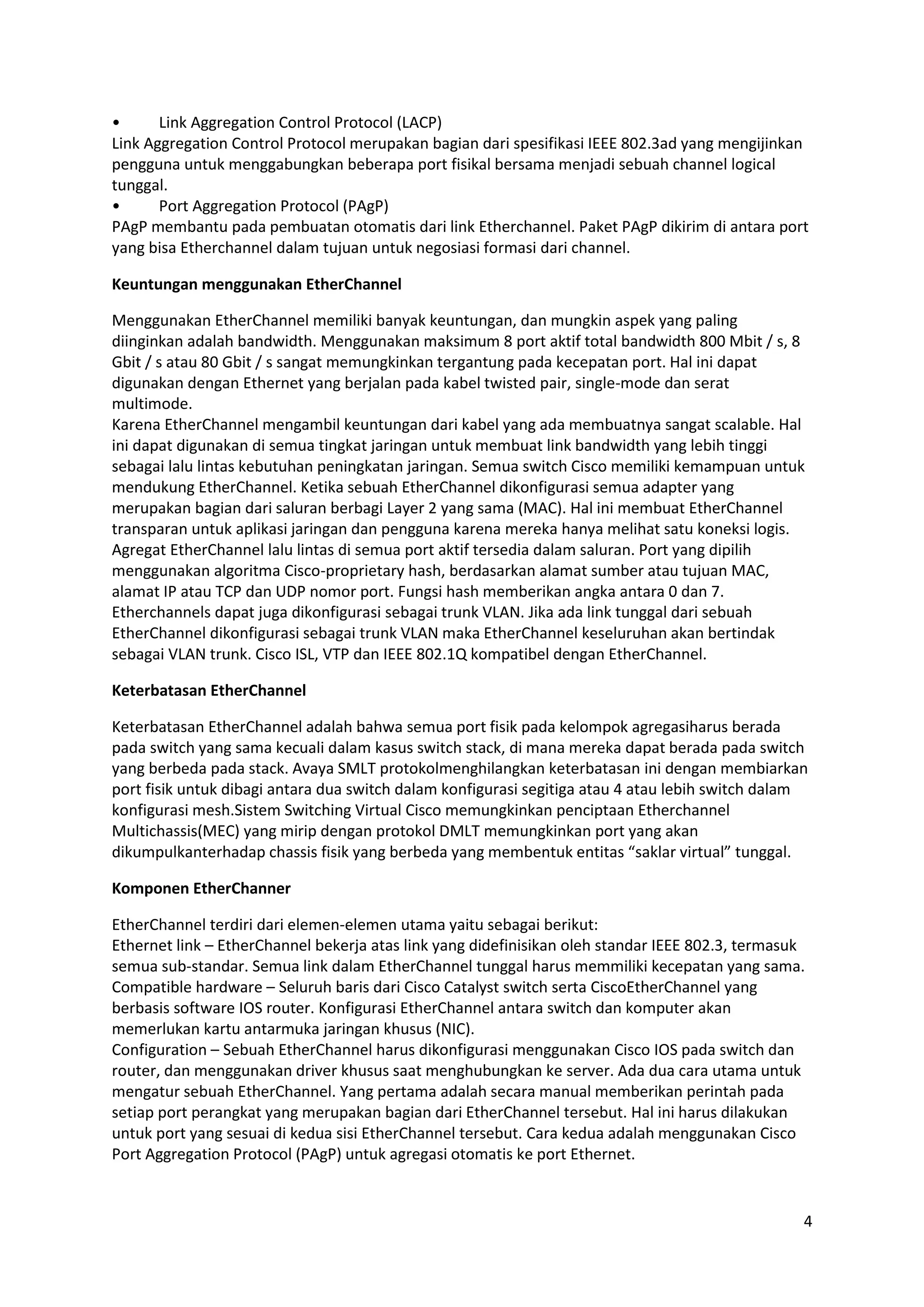 Spanning Tree Protocol dan Etherchannel | PDF
