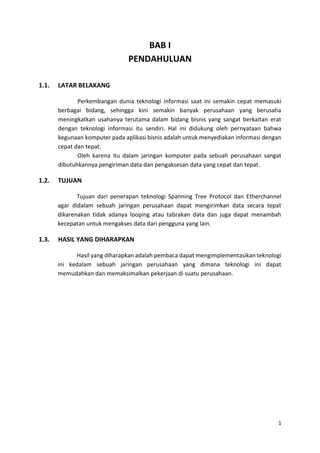 Spanning Tree Protocol dan Etherchannel | PDF